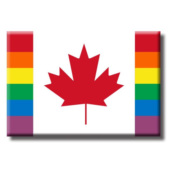 Magnet – Rainbow Canadian flag – PHS International
